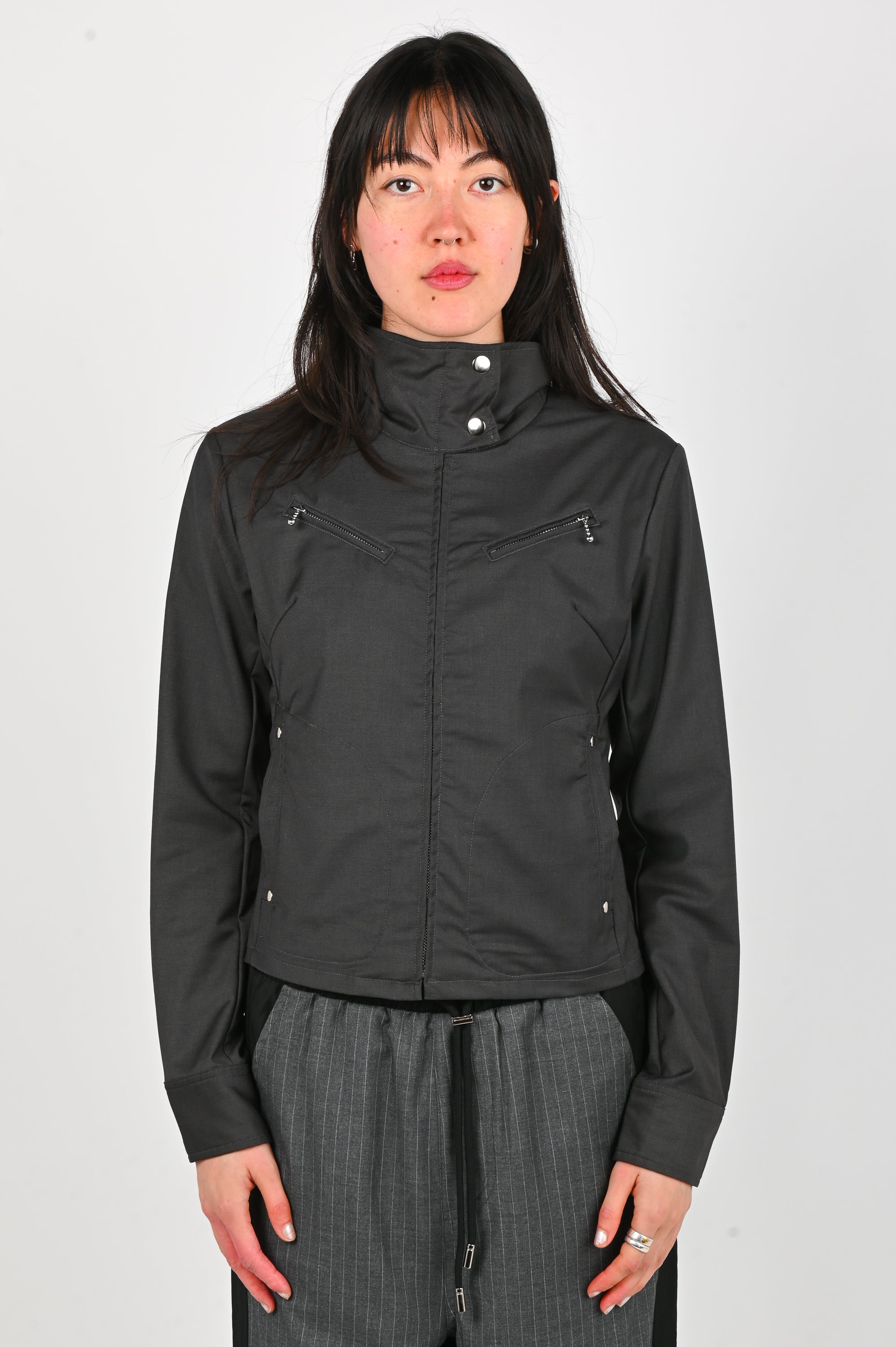 ESS·BEE Track-Suit Jacket In Grey