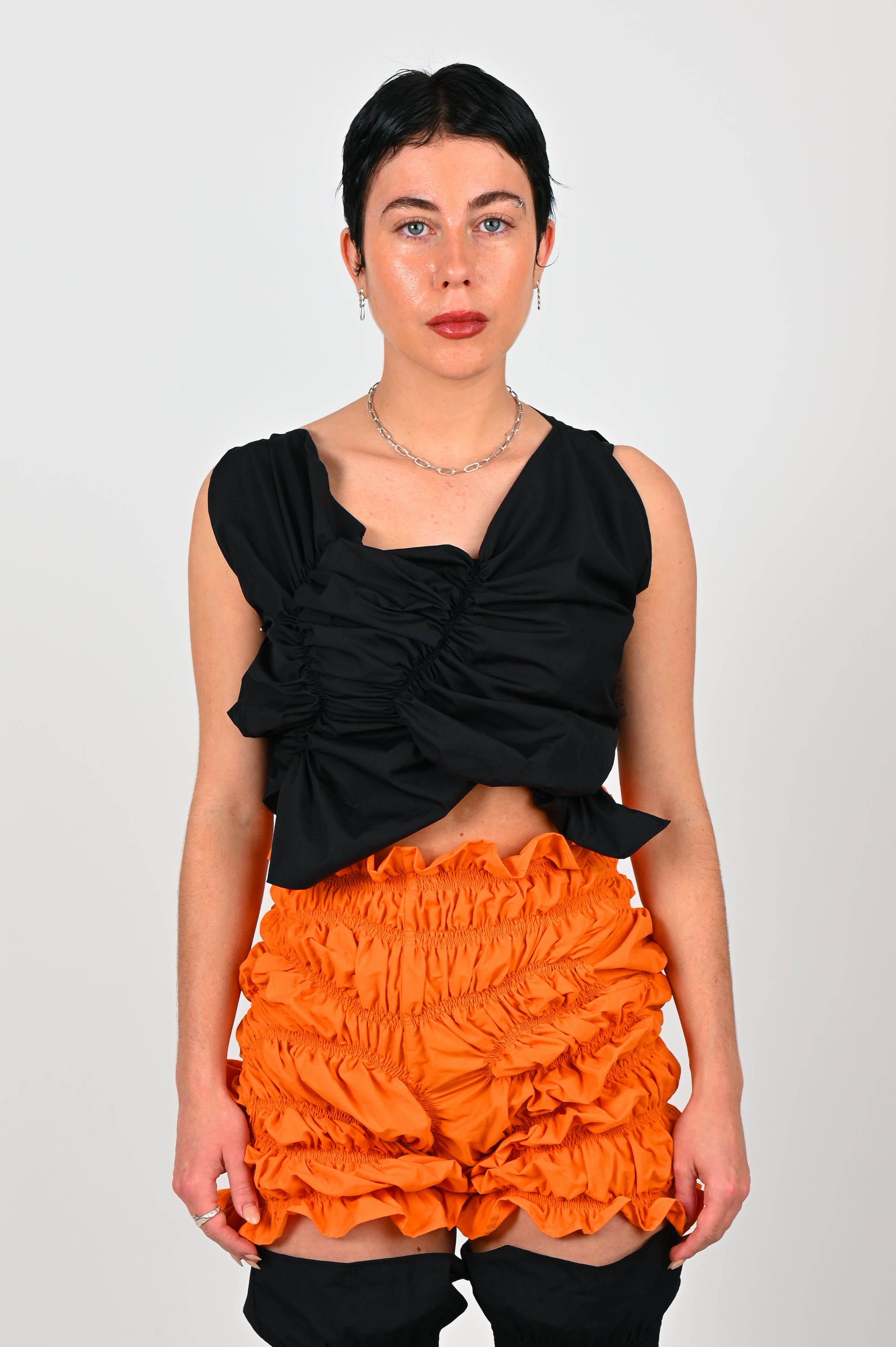 Katalyst 'Handkerchief' Top In Black